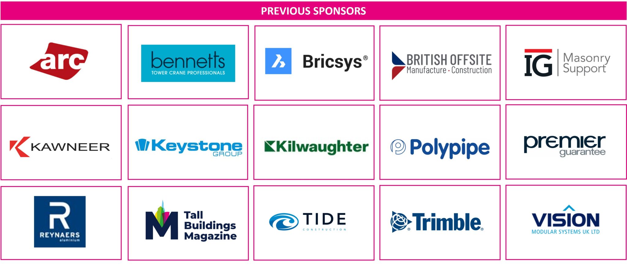 Tall Buildings Awards Sponsorships